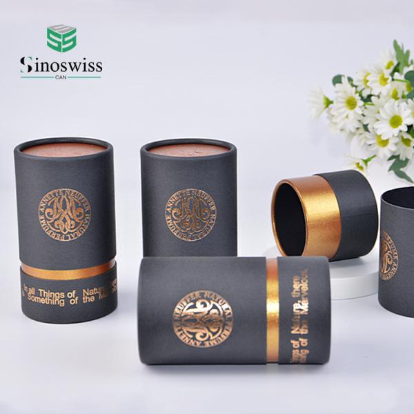 Quality Food Safe Paper Tubes Packaging High Strength Custom Printed Paper Canister Packaging for sale