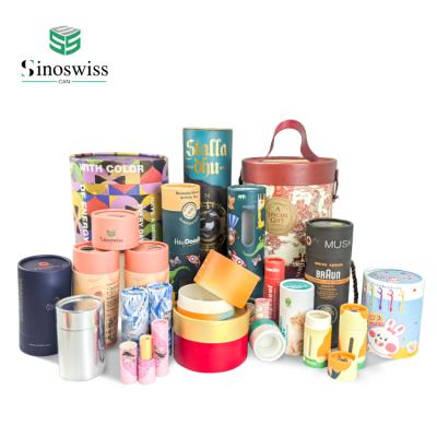 China Eco Friendly Cosmetics Paper Tubes Packaging Custom Height Paper Tube Tea Packaging for sale