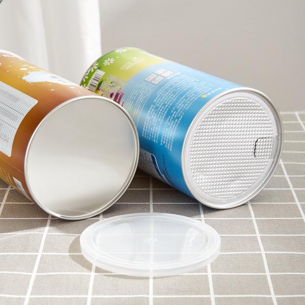 Quality Leakproof Food Paper Cans Packaging Protein Powder Cardboard Canisters for sale