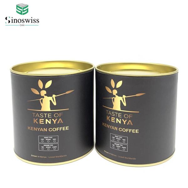 Quality Manual Sealing Moisture Proof Coffee Paper Cans With Food Grade Aluminum Lining for sale