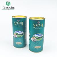 Quality Matte Cardboard Cylinder Box Aluminum Foil Kraft Paper Cans for Coffee Packaging for sale