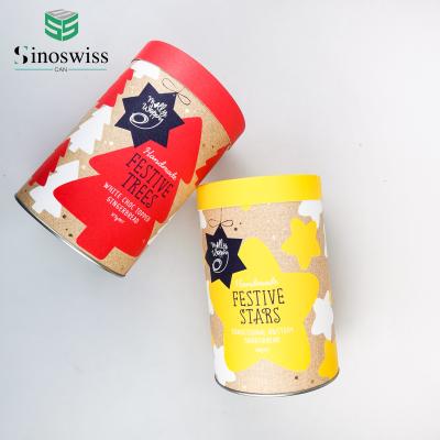 China Custom Height Round Cardboard Tube Gift Box Candy Chocolate Paper Box Packaging for sale
