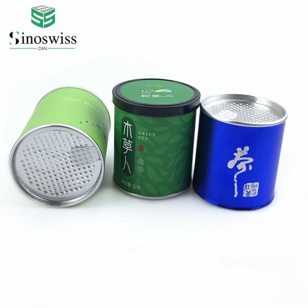 Quality Mini Empty Tea Paper Cans Food Grade Paper Tube Container For Matcha Tea for sale