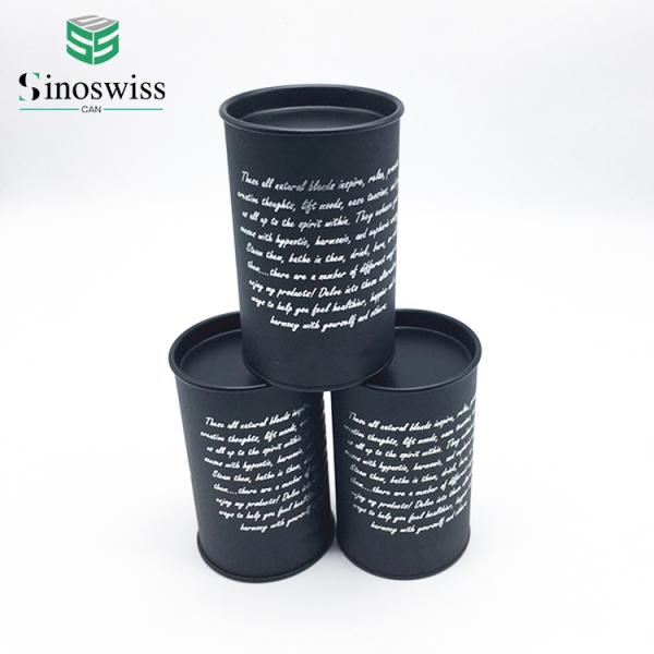 Quality Custom Sizing Paper Tube Tea Packaging Container cylinder box With Tinplate for sale