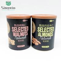 Quality Abrasion Proof Round Empty Cardboard Can Nut Snack Food Round Paper Tube Box for sale