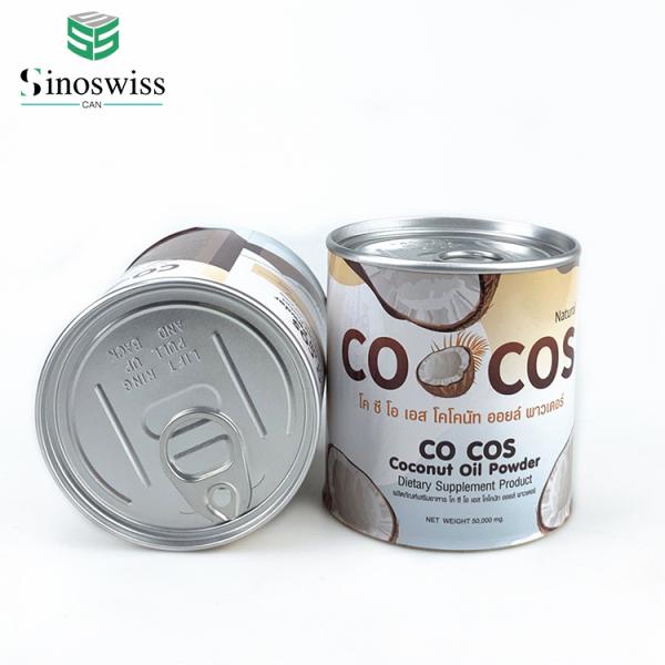 Quality Freshness Locking Paper Cans Packaging Abrasion Proof For Coconut Powder for sale