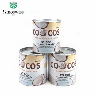 China Freshness Locking Paper Cans Packaging Abrasion Proof For Coconut Powder for sale