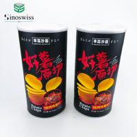 Quality Composite Airtight Snack Food Cylindrical Paper Tube Box With Aluminum Foil for sale