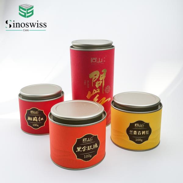 Quality Luxury Design Tea Paper Cans Cylinder Composite Paper Can Packaging Customized for sale