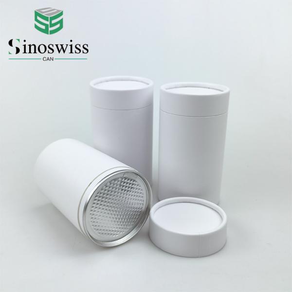 Quality Food Grade Supplement Packaging Paper Cylinder Container For Nutrition Health Products for sale