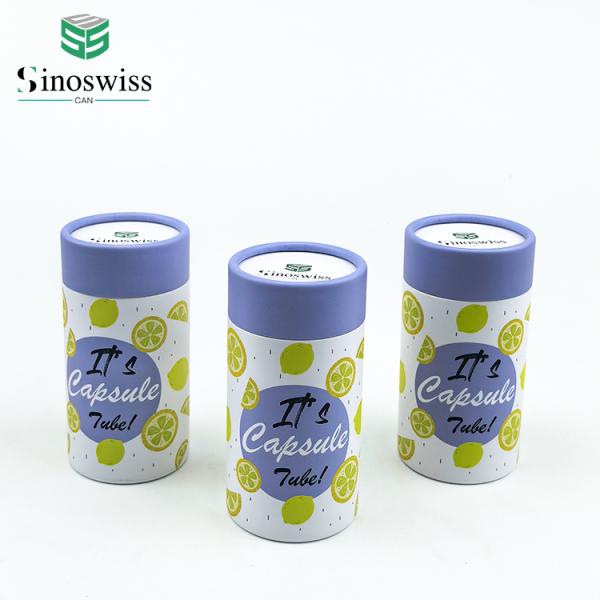 Quality OEM Food Grade Paper Cans Packaging Food Canister For Tea Bag Coffee Powder Package for sale