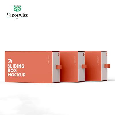 China Luxury Square Paper Boxes Packaging Boutique Drawer Jewelry Perfume Box Custom Print for sale