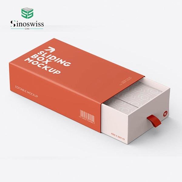 Quality Luxury Square Paper Boxes Packaging Boutique Drawer Jewelry Perfume Box Custom for sale