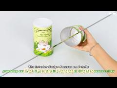 cylindrical structure cardboard can packaging kraft paper containers for pet treats