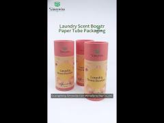 laundry beads packaging cylindrical paper tubes custom printing 100% biodegradable