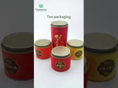 Cylinder Tea Paper Cans Cardboard Tube Packaging for Tea