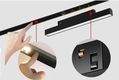 China Wholesale Price SMD Commercial Shops Magnetic LED Track Light indoor rail lighting magnetic track flood led for sale