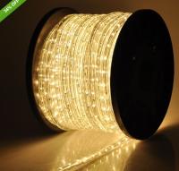 China solid rope light 2 wire warm white led rope strip christmas lights for sale