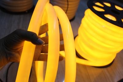 China hot sale decorative yellow 24v 360degree round led neon flexible lights for sale