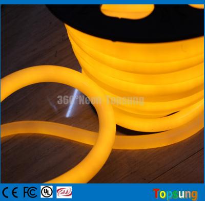 China 25M spool 12V yellow led neon flex 360 for building for sale