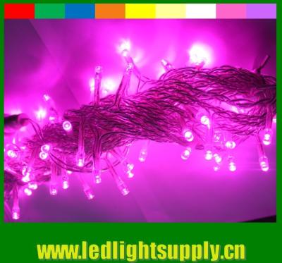 127v紫 LED ストリングライト 防水 100 LED トップスング照明