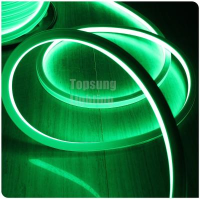China AC220V flat top view neon led tube 2835 SMD green 16*16mm square neon flex for sale
