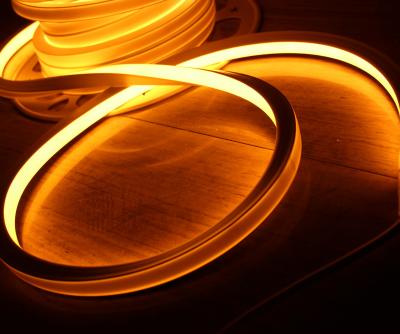 China new design 16*16mm square flat LED neon flex  ip68 waterproof neon rope AC 110v yellow for sale