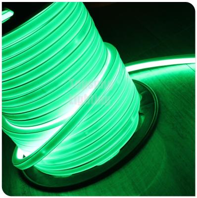 China AC220V flat top view neon led tube 2835 SMD green 16*16mm square neon flex for sale