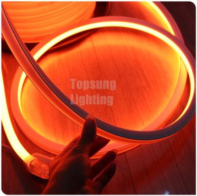 China orange led neon flex DC 12V  16*16mm square flat neon rope light IP68 outdoor lighting for sale