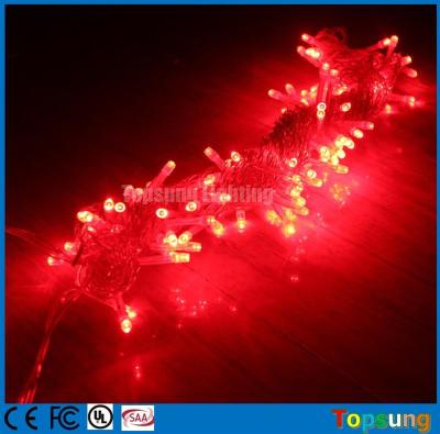 Cina Il più venduto 220V rosso led scintillante fatina luci di Natale 10m in vendita