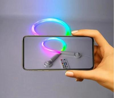 China 360 degree led neon flex 23mm 90 degree cable woven rgbic addressable neon led 25m custom neon light for sale