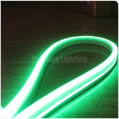 China 220v 2835 120 leds neon tube 11x19mm green color slim led neon flex outdoor flat surface for sale