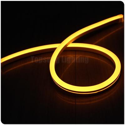 China 24v amarelo popular LED neon flex tube luz PVC ultra fina neon flexível fita de lâmpada de corda 11x18mm decoração exterior à venda