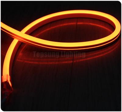 China 24v amarelo popular LED neon flex tube luz PVC ultra fina neon flexível fita de lâmpada de corda 11x18mm decoração exterior à venda