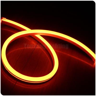 China 24v amarelo popular LED neon flex tube luz PVC ultra fina neon flexível fita de lâmpada de corda 11x18mm decoração exterior à venda