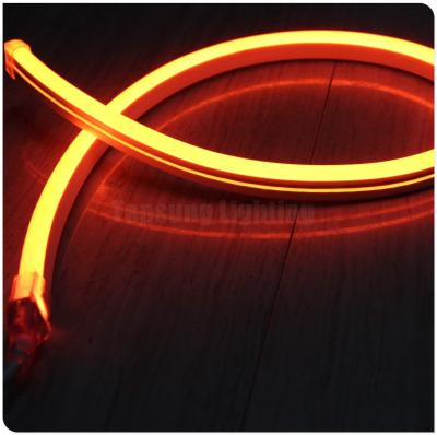 China 24v amarelo popular LED neon flex tube luz PVC ultra fina neon flexível fita de lâmpada de corda 11x18mm decoração exterior à venda