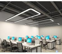 China Dimmable LED Linear Light Seamless Connection Suspended Light Dimmable Hanging Ceiling Shop Linear Light for sale