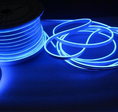 China High brightness standard and Mini neon waterproof led flexible light, led neon light 6W/m blue for sale
