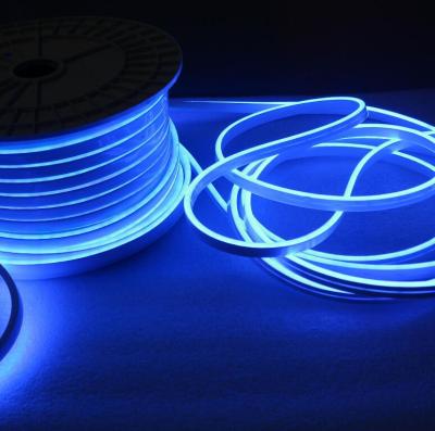 China High brightness standard and Mini neon waterproof led flexible light, led neon light 6W/m blue for sale