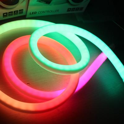 China 24v programmable rgb digital neo pixel 360 degree neon-flex soft tube for sale