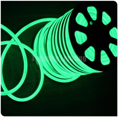 China SMD 2835 led neon light 12V flex rope outdoor waterproof led neon strip light green color for sale