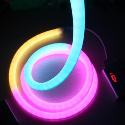 China Outdoor multi color waterproof IP65 RGB led decoration light led neon flex 360 degree strips for sale