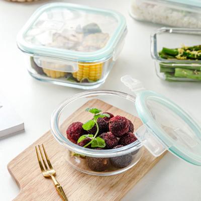 Cina Scatola di pranzo del vetro borosilicato dell'alimento di stoccaggio alta ECO amichevole in vendita