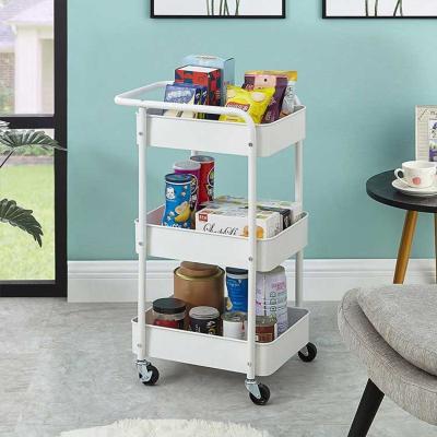 Cina Carretto di rotolamento di stoccaggio di Universal Wheel Metal dell'organizzatore del bagno per la cucina in vendita