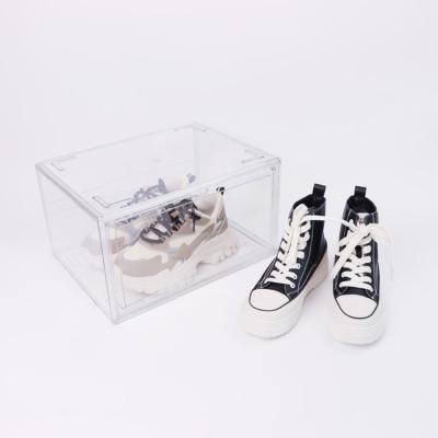 Cina Porta magnetica accatastabile chiaro Shoebox acrilico trasparente in vendita