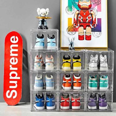 Cina Chiaro Shoebox accatastabile trasparente con il logo su ordinazione in vendita