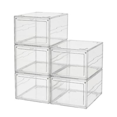 Cina Chiara corrosione acrilica magnetica di Front Shoe Storage Box Anti di goccia in vendita
