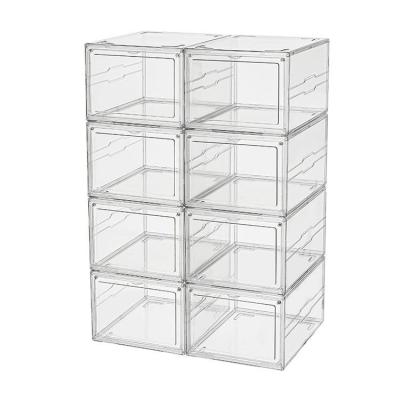 Cina Chiara corrosione acrilica magnetica di Front Shoe Storage Box Anti di goccia in vendita