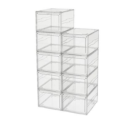 Cina Chiara corrosione acrilica magnetica di Front Shoe Storage Box Anti di goccia in vendita