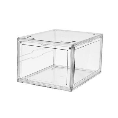 Cina Acrilico di plastica Shoeboxes con la porta magnetica 5kg - carico 10kg in vendita